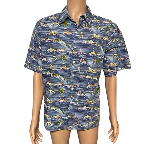 reyn spooner | Shirts | Vtg Reyn Spooner Hawaiian Traditionals Blue L ...